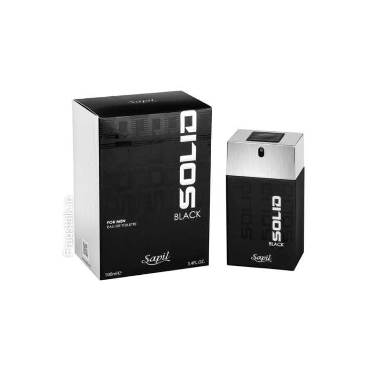 Sapil Solid Black Perfume 100ml EDT For Men - Fragstalk