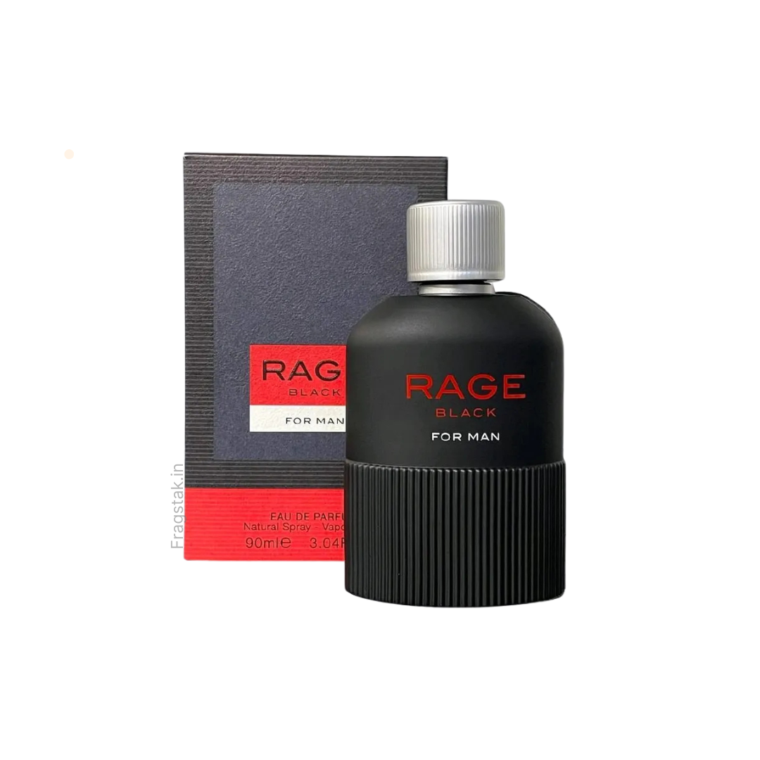 Fragrance World Rage Black 100ml EDP For Men - Fragstalk